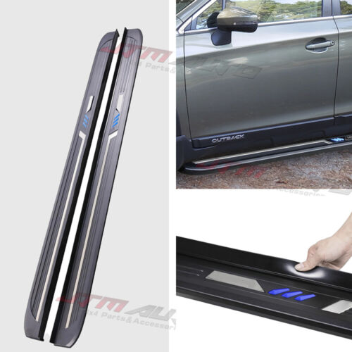 Black Aluminium Running Board Side Steps to suit Subaru Outback 2015-2 ...