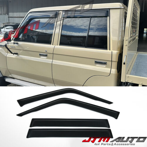 Weather shields Visors to suit Toyota Landcruiser 76 78 79 GXL Series ...