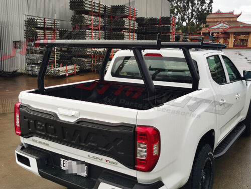 Universal Powder Coat Black Steel Ladder Rack Roll Bar To suit LDV T60 ...
