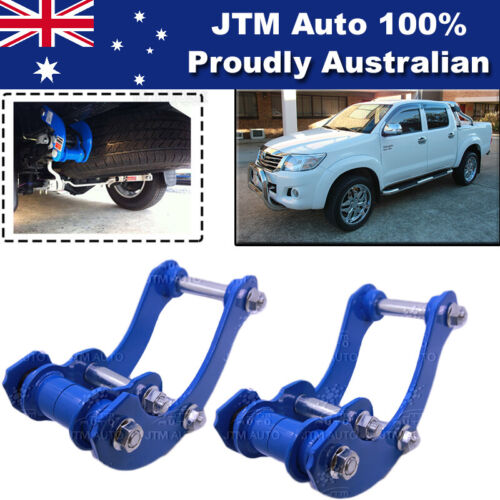 Rear Leaf Alloy Spring G Shackle Shackles to suit Toyota Hilux 2006-20 ...