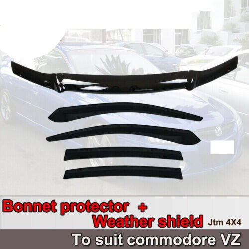 Bonnet Protector + Weather Shields to suit Holden Commodore VZ 2004-20 ...