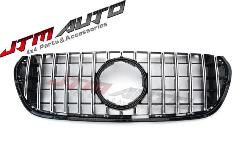 Chrome Black GT AMG style Grill Grille to suit Mercedes X-Class X CLas ...