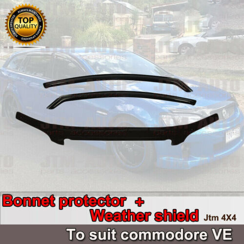 Bonnet Protector Guard + Weather Shields to suit Holden Commodore VE 0 ...