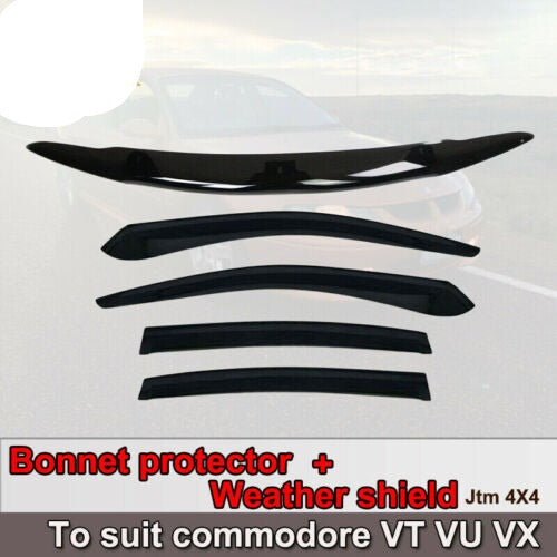 Bonnet Protector + Weather Shields to suit Holden Commodore VT VU VX 1 ...
