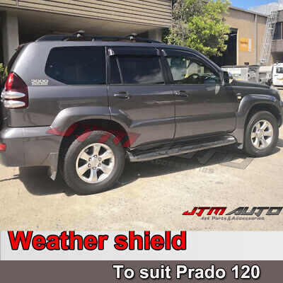 Weathershields Weather Shield WINDOW VISOR to suit TOYOTA Prado 120 20 ...