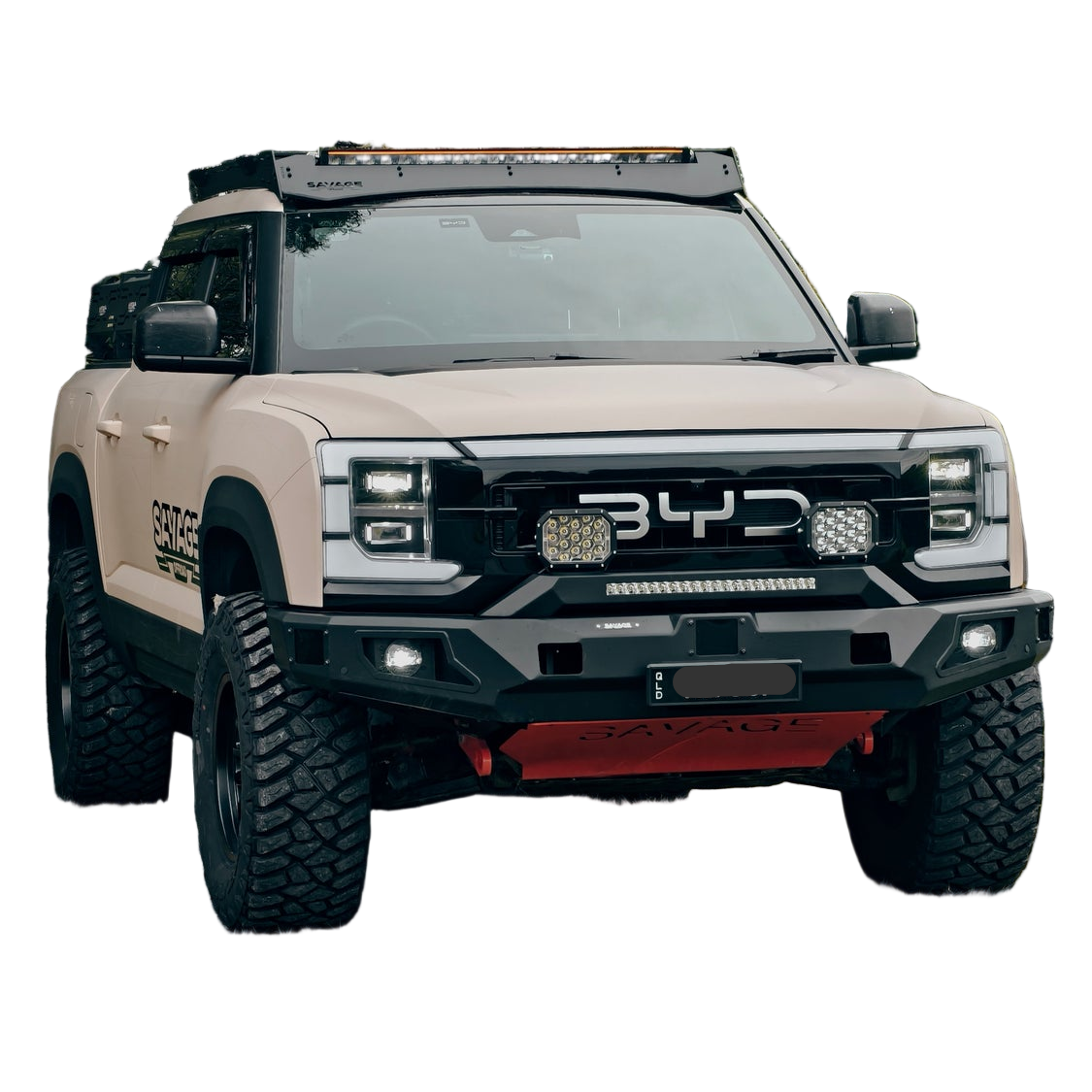 Savage Tech BYD SHARK 6 SAVAGE ATTACK HOOPLESS BAR — JTM Auto 4x4 Parts ...