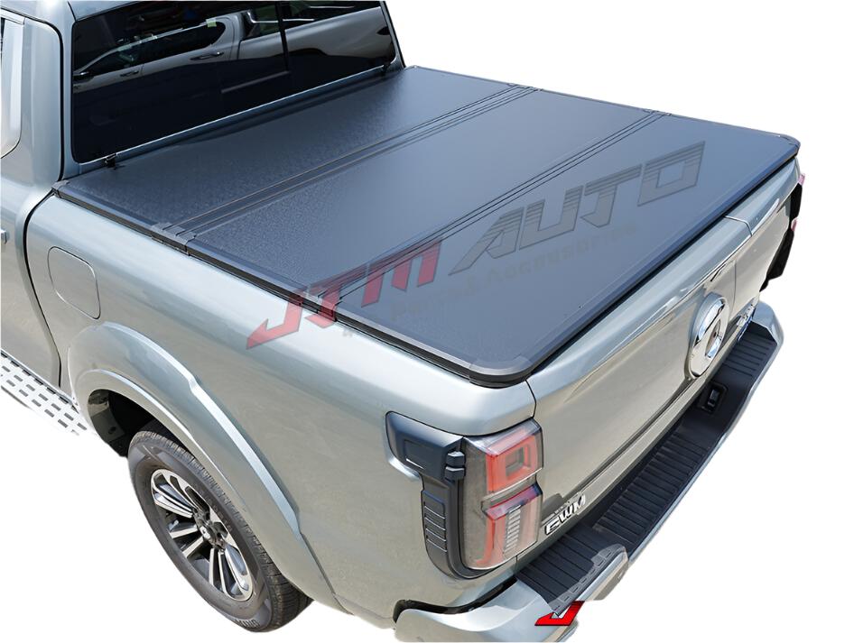 Aluminum Tri-Fold Folding Hard Tonneau Cover to suit GWM Cannon Alpha ...
