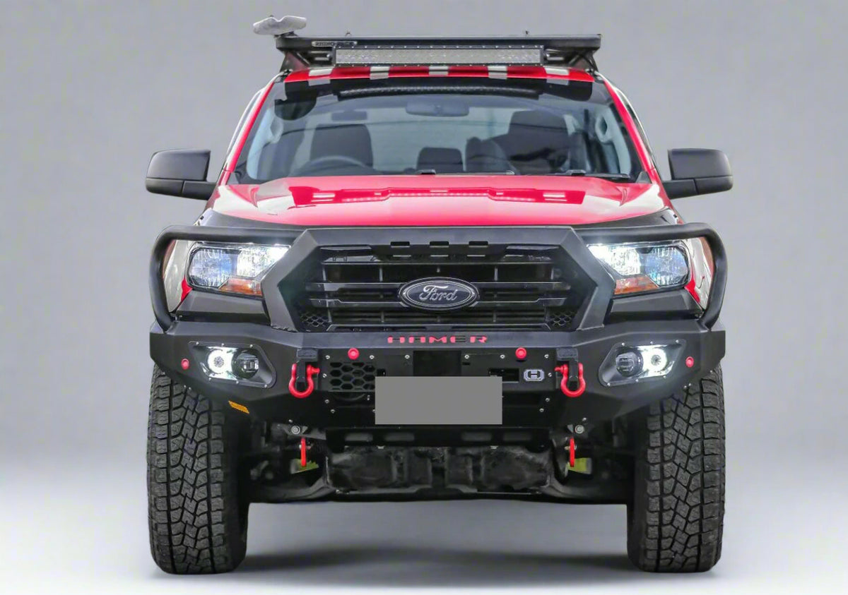 Hamer King Series Plus Triple Looped Bull Bar to suit Ford Ranger PX2 ...