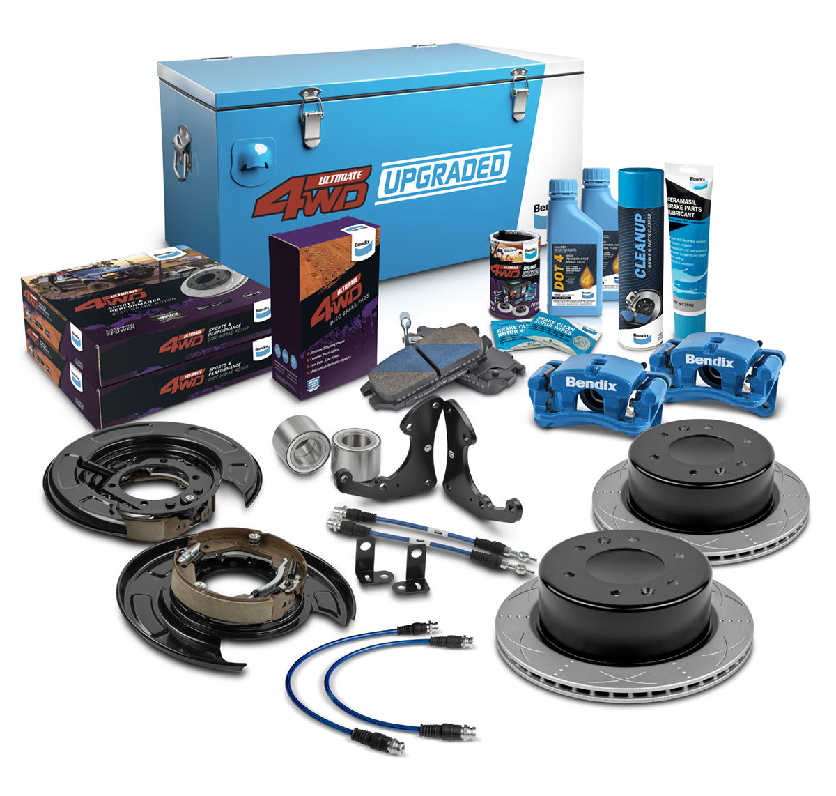 Fulcrum Suspensions Rear 2" Big Brake Upgrade Kit to suit Ford Ranger ...
