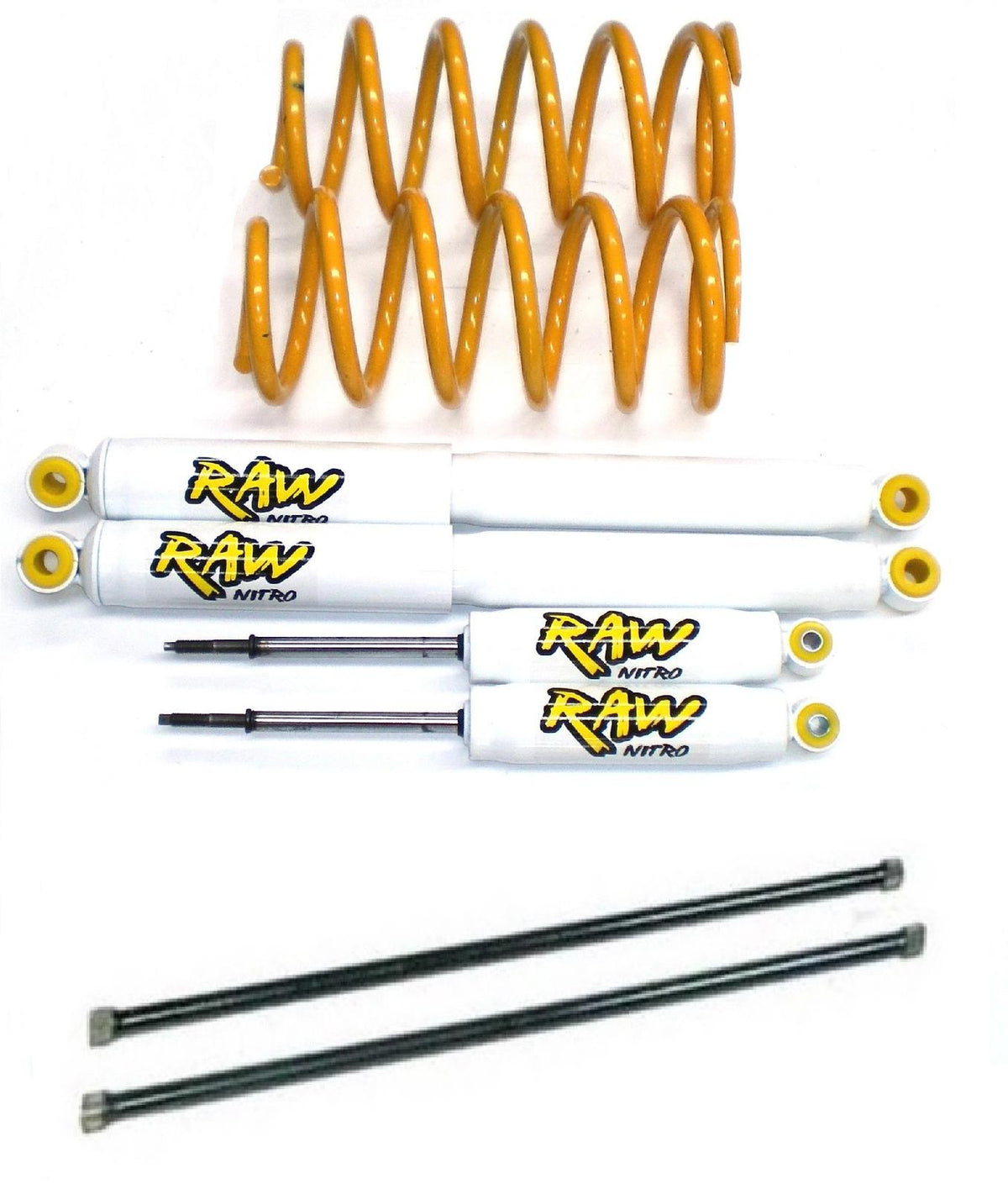 Fulcrum Suspensions 2 Inch 50mm RAW Nitro 4x4 Lift Kit to suit Great W ...