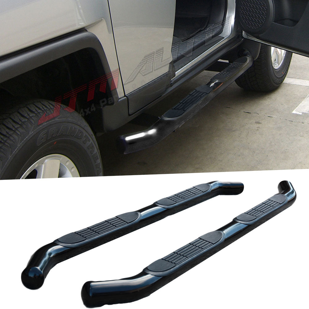 Side Steps Running Boards 3" Black Suitable For Toyota FJ Cruiser 2007 ...