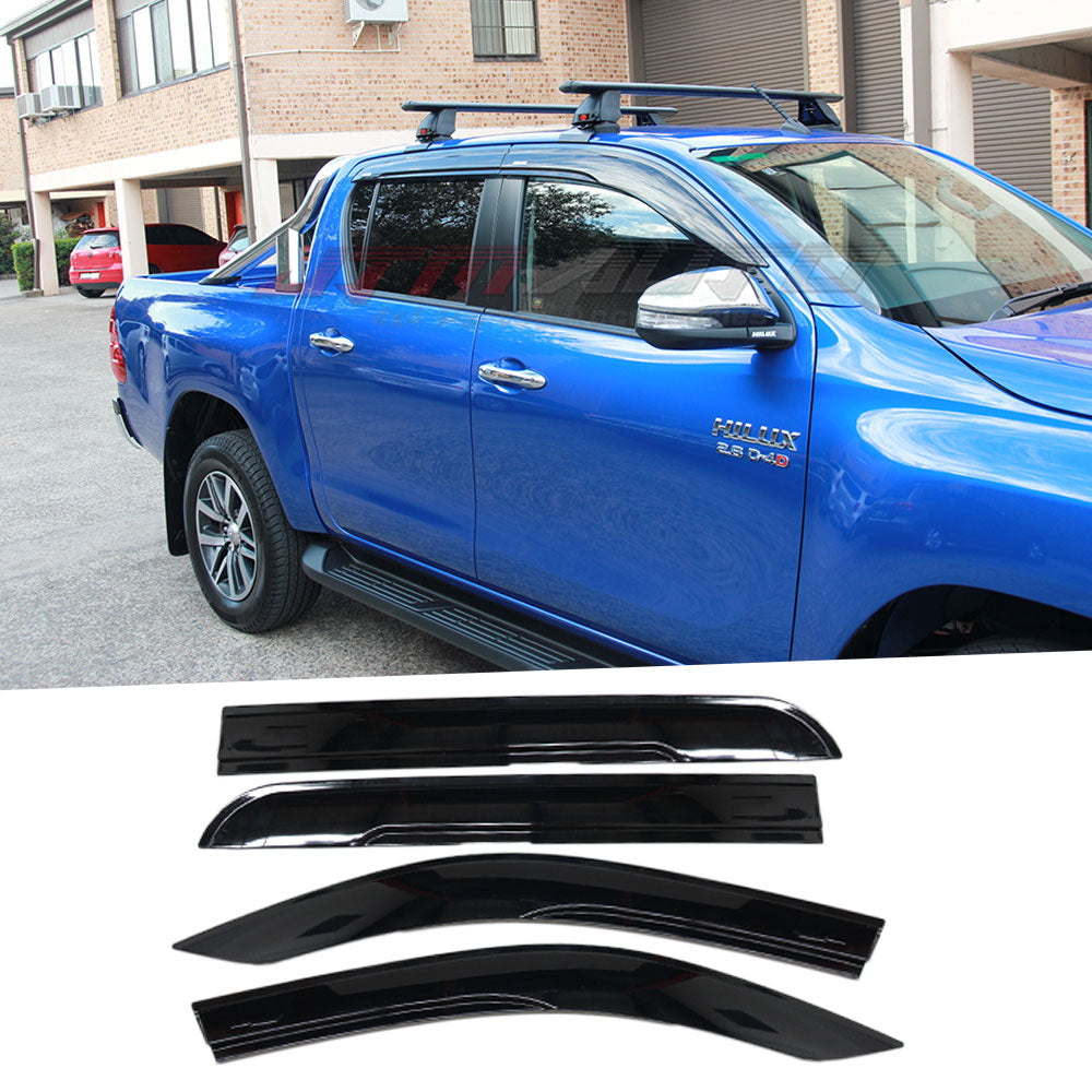 Premium Weathershields weather shield window visor tosuit Toyota Hilux ...