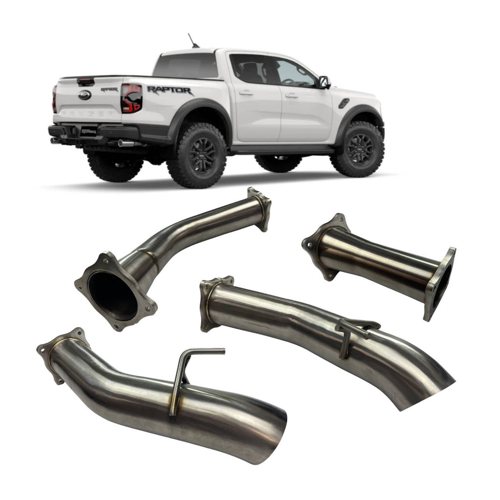 Redback 4" Tail Pipe Exhaust System for Ford Ranger Raptor V6 (06/2022 ...