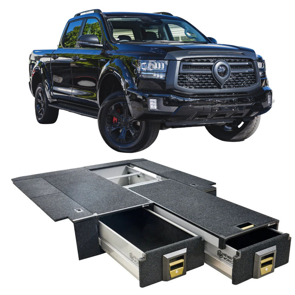 Drawer system with floor-kit to suit GWM Cannon Alpha Lux Ultra 2024 ...
