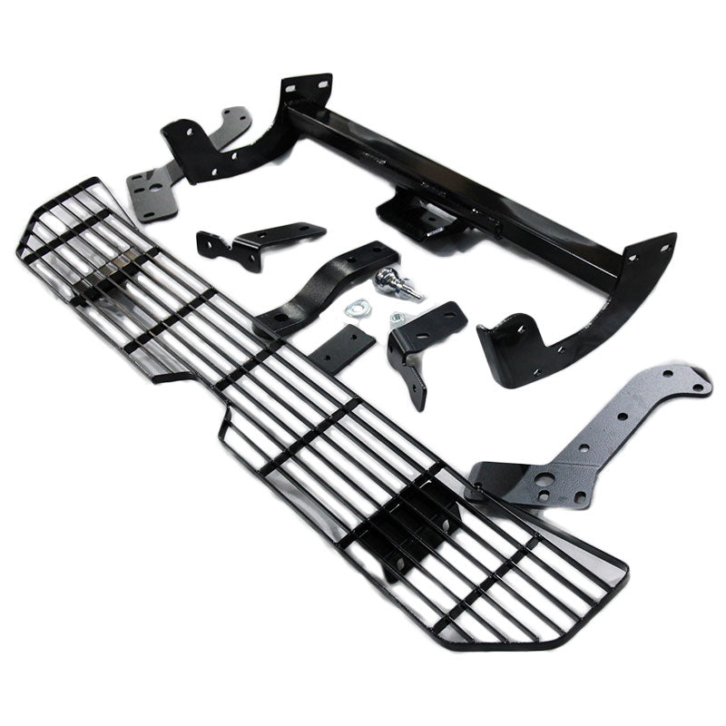 Rear Step Bumper Bar TOW BAR Black to suit Toyota Hiace 2005-2019 SLWB ...