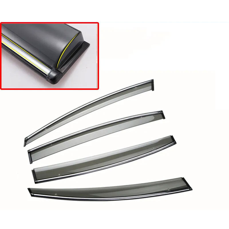 INJ Chrome Weather Shield Weathershield Window Visor for Hyundai Tucso ...