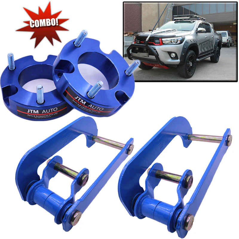 Lift Kit Strut Front Spacers + Rear G-Shackle to suit Toyota Hilux 201 ...