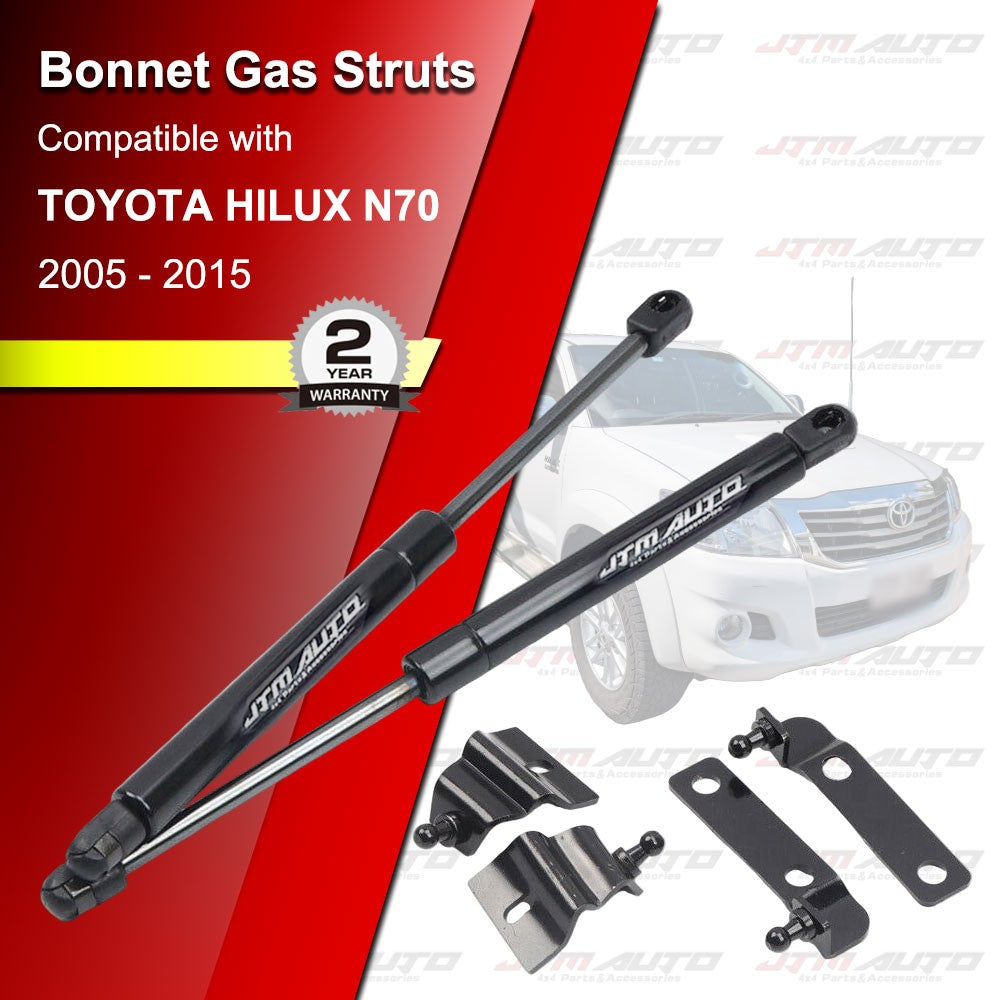 JTM Bonnet Strut Assist Kit to suit Toyota Hilux N70 (2005 – 2015 ...