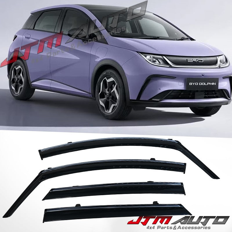 Chrome Trim Weather Shield Weathershield Window Visor to suit BYD Dolp ...