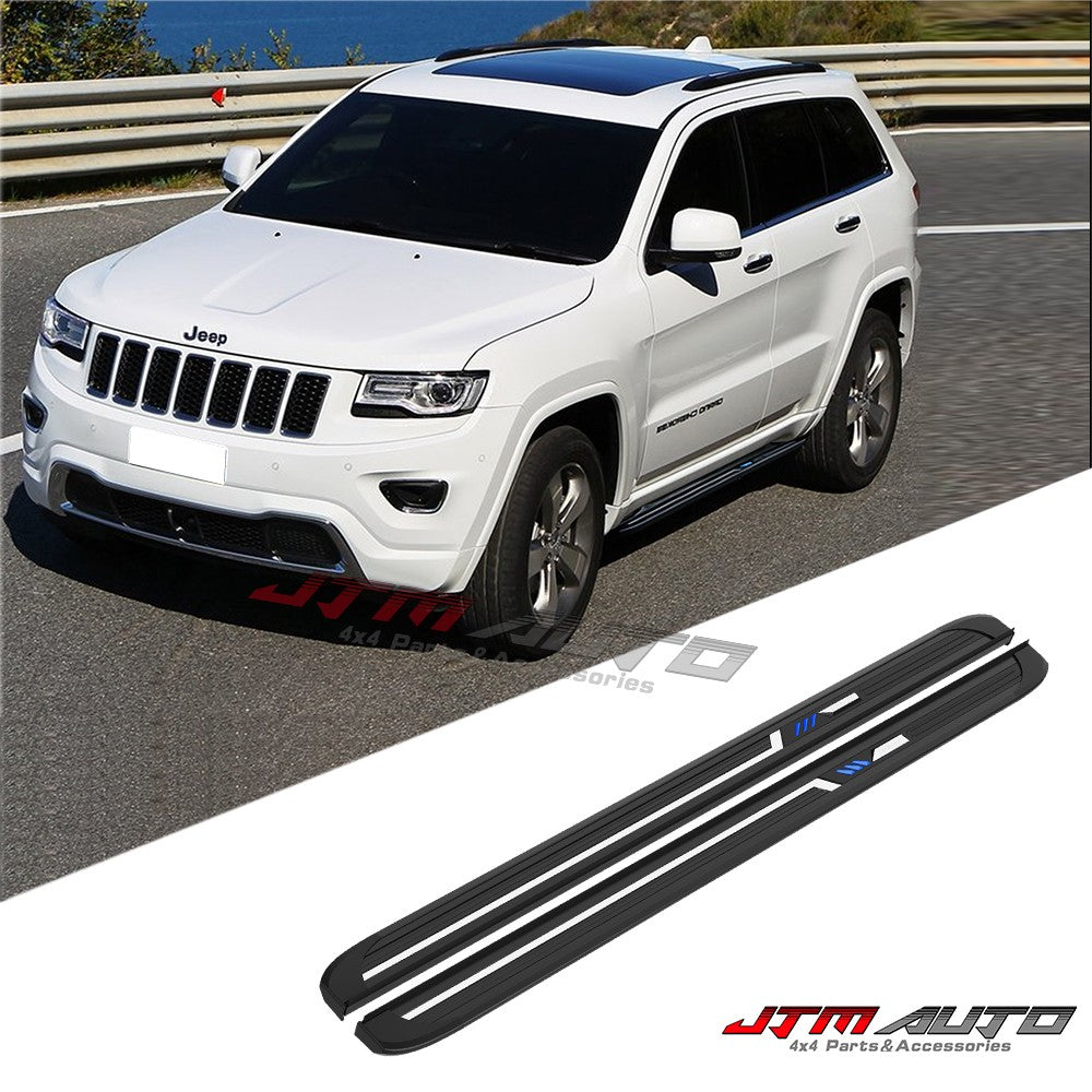 Black Aluminium Running Board Side Steps to suit Jeep Grand Cherokee 2 ...
