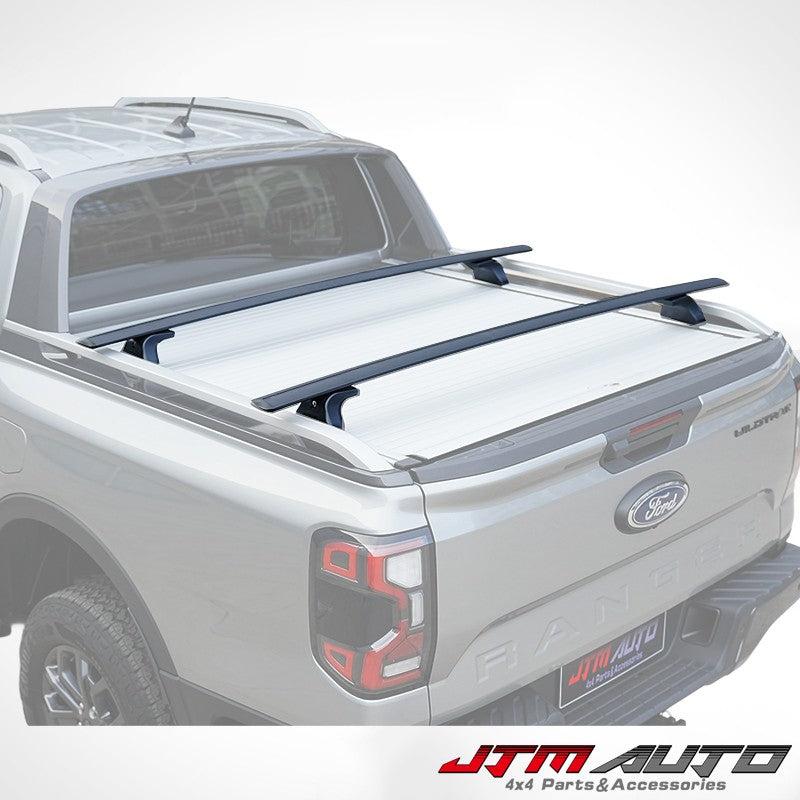 Pair Roof Rack Cross Bar to suit Ford Ranger Wildtrak Roller Shutter 2 ...